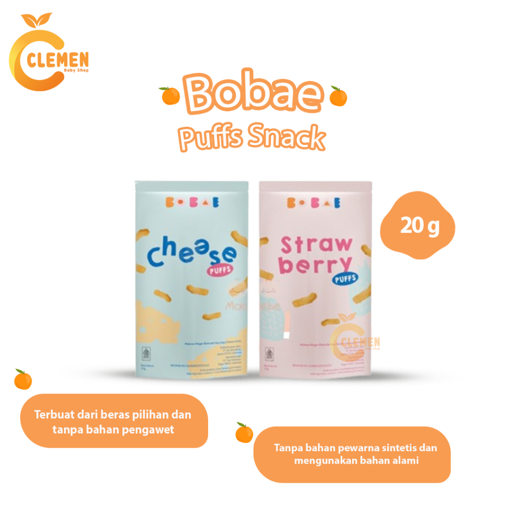 Jual Bobae Puffs Snack Cemilan Anak Tanpa MSG 20g | Shopee Indonesia
