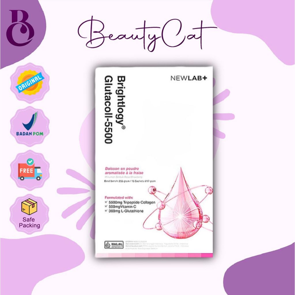 Jual NEWLAB - BRIGHTOLOGY Collagen drink 119g-7 sachet minuman kolagen ...