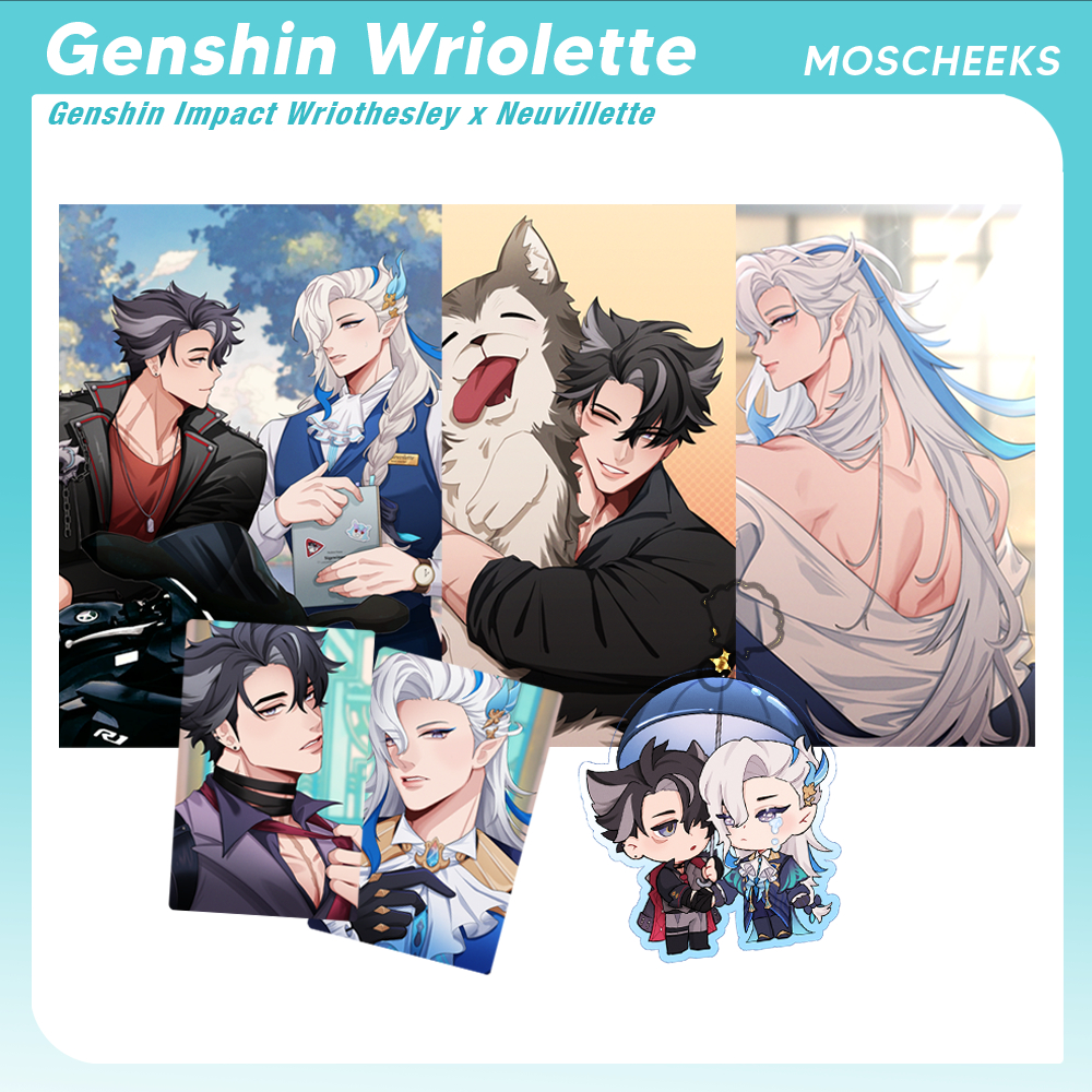 Jual Genshin Impact Wriothesley Neuvillette Art Print Photocard ...