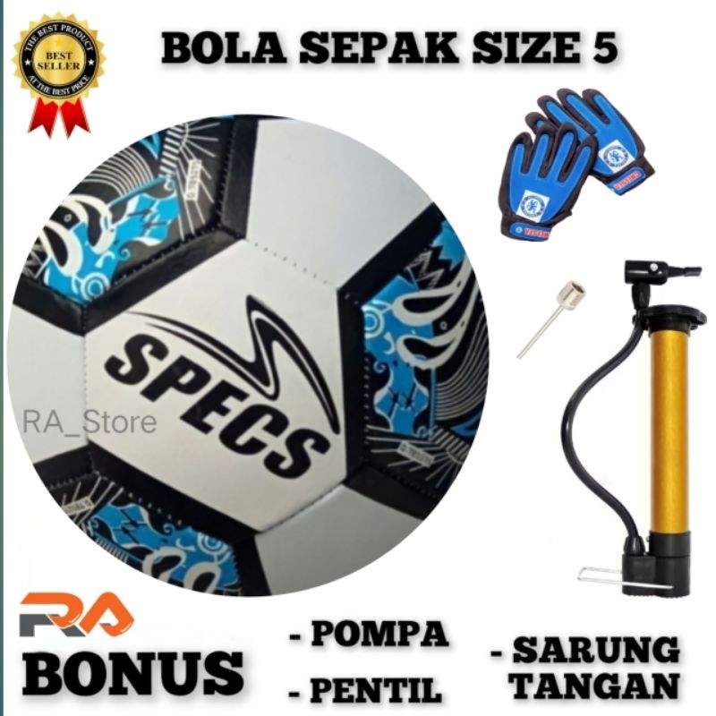 Jual Bola Sepak , Bola Kaki Size 5 Specs Palapa Bahan Berkualitas Bonus ...