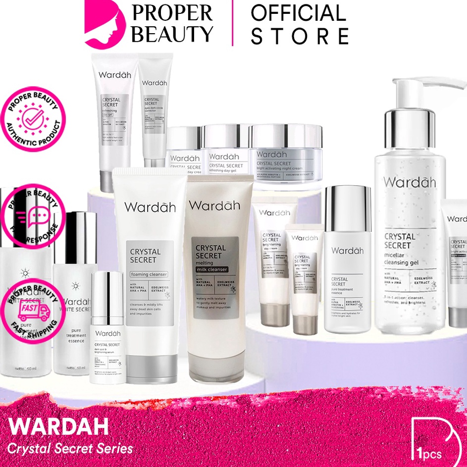 Jual KODE 77 WARDAH Crystal Secret Series Indonesia Facial Wash Face ...