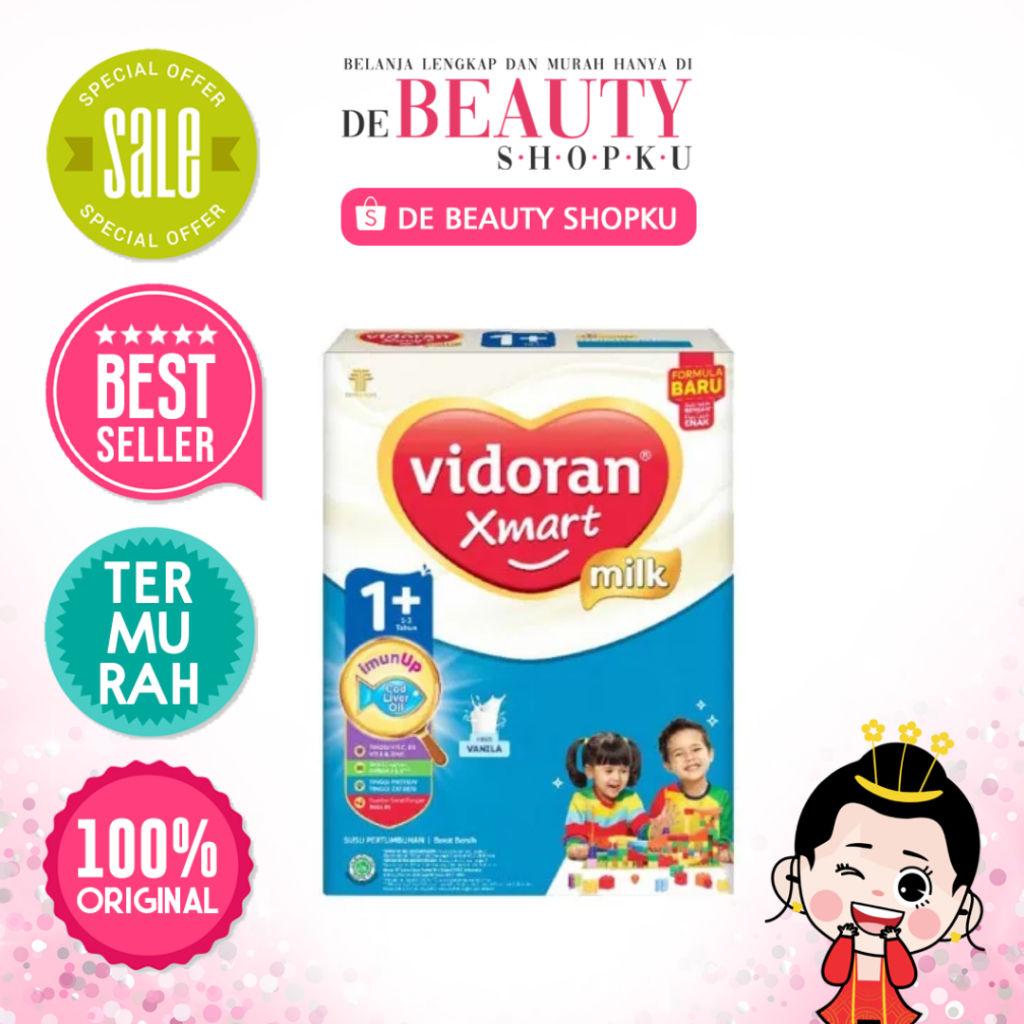 Jual Vidoran Xmart 925gr 1+ 3+ All Variant Susu Formula Pertumbuhan ...