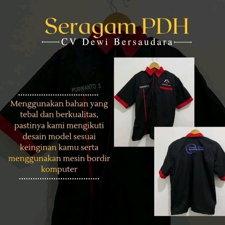 Jual (KHUSUS CUSTOM SERAGAM / BEBAS DESAIN) BIKIN SERAGAM KANTOR ...