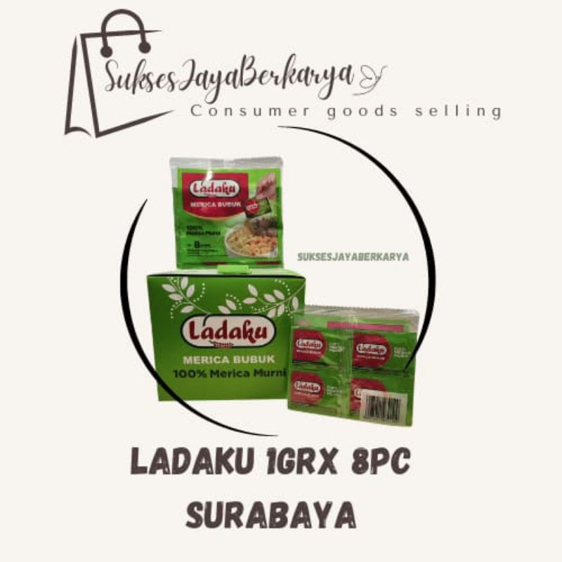 Jual LADAKU merica bubuk banded / lada putih sachet / ladaku sachet ...