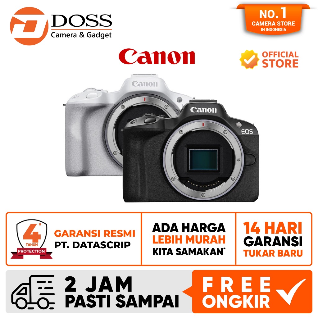 Jual Canon EOS R50 Body Only Mirrorless Camera Canon EOS R 50 | Shopee ...