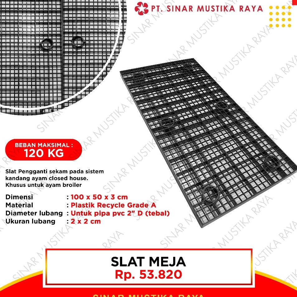Jual Diskon Terpopuler Slat Plastik Meja Lantai Pijakan Tatakan Alas Kandang Ayam Tanpa Sekam ...