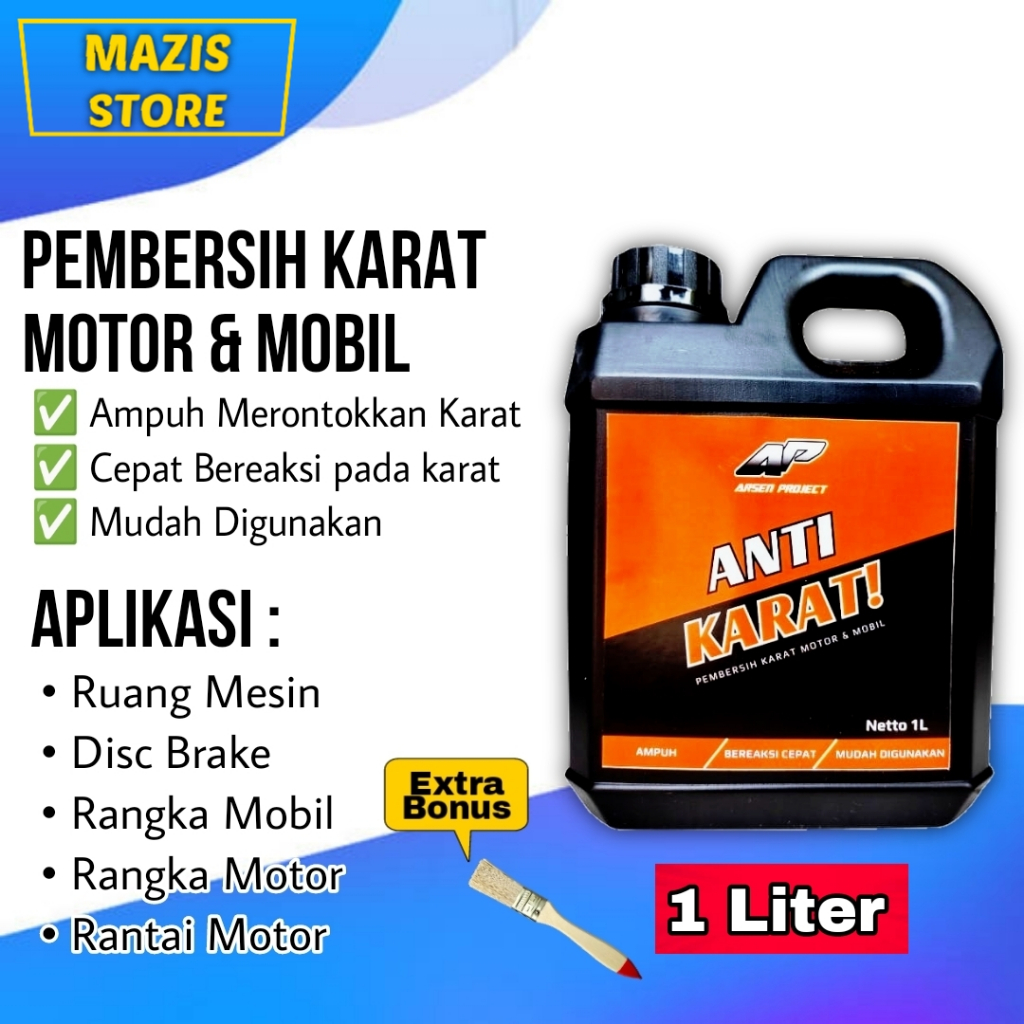 Jual CAIRAN PEMBERSIH KARAT PADA RANGKA MOBIL MOTOR BESI ALUMINIUM ...