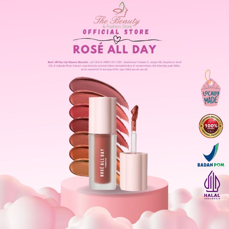 Jual Rose All Day Lips Mousse records | Shopee Indonesia