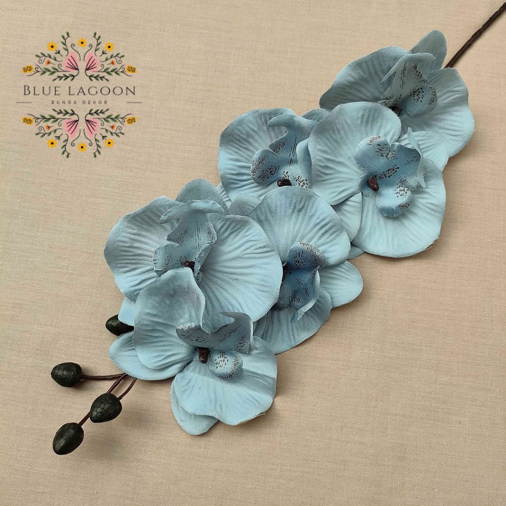 Jual Bunga Anggrek K6 Artificial Orchid Wedding Dekorasi Bunga Plastik ...