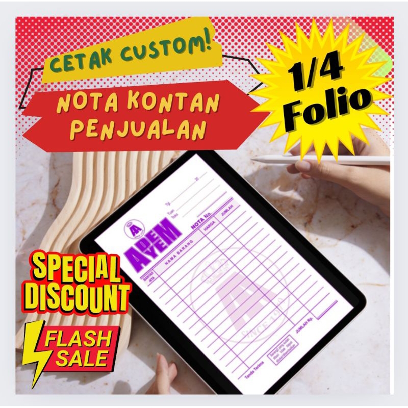 Jual CETAK NOTA/BON/FAKTUR/INVOICE PENJUALAN CUSTOM NAMA TOKO/NAMA ...