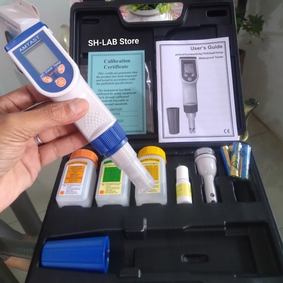 Jual 5 in 1 Alat Ukur Uji Kualitas Air pH,ORP,Conductivity,TDS,and ...