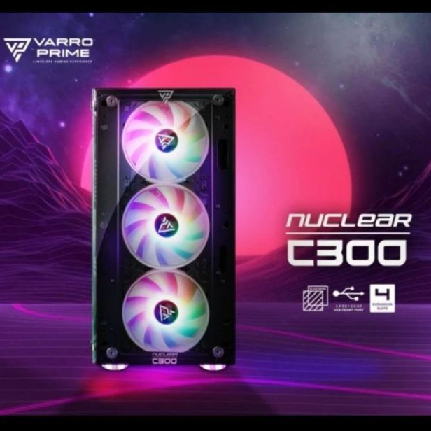 Jual Casing PC Varro Prime Nuclear C300 BLACK | Shopee Indonesia