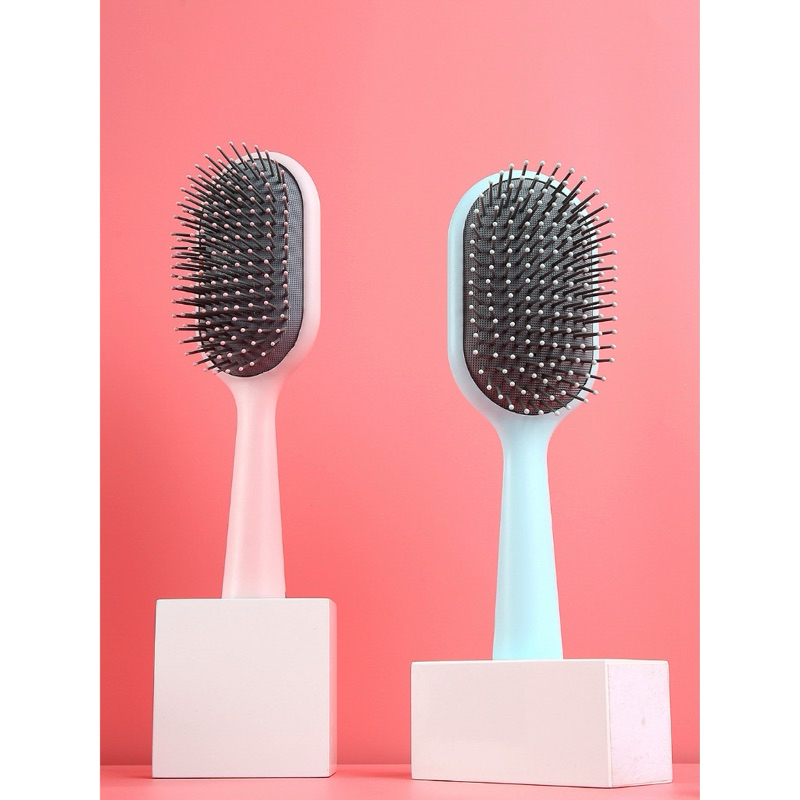 Jual DENPASAR MINISO Vented Hair Brush Sisir Miniso Round Hair Brush ...