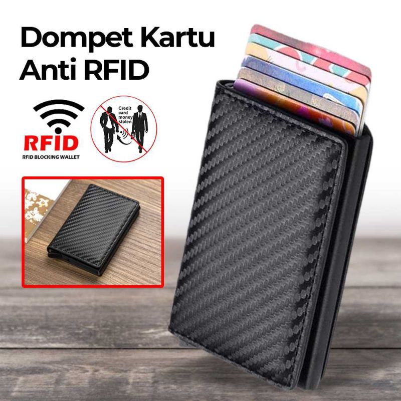 Jual Baellerry Dompet Kartu Anti RFID Credit Card Wallet PU Leather ...