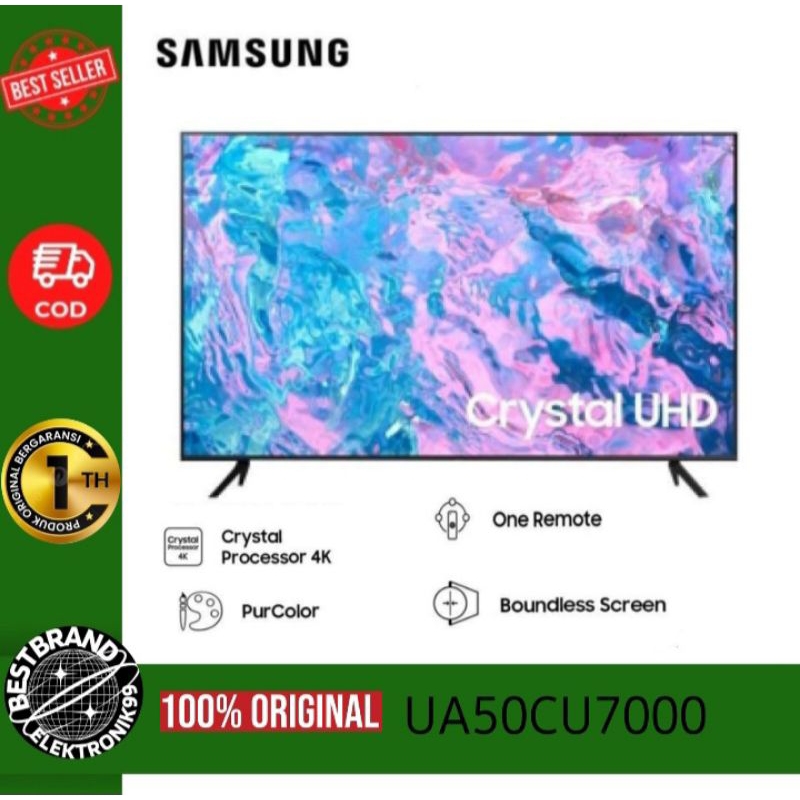 Jual SAMSUNG 50CU7000 CRYSTAL 4K UHD SMART TV 50INCH UA50CU7000KXXD | Shopee Indonesia