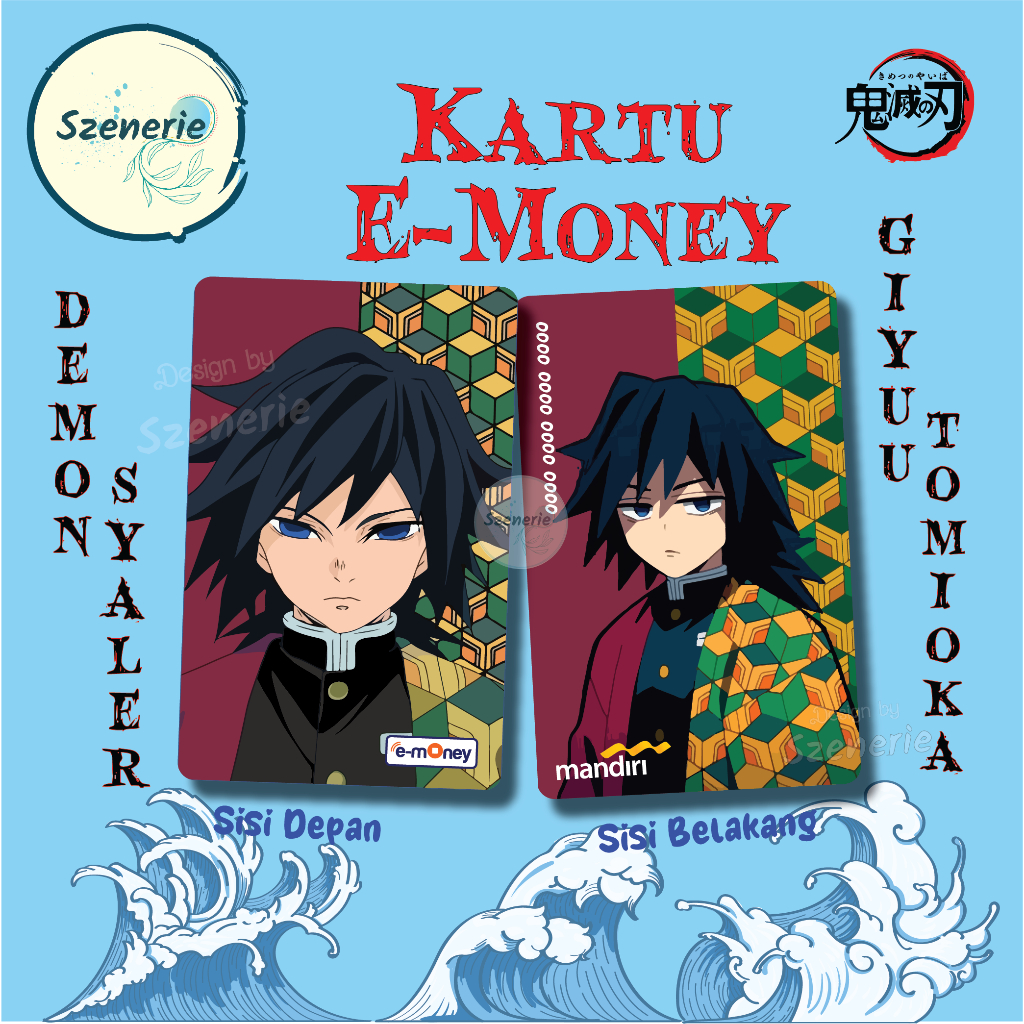 Jual Emoney Giyuu Tomioka Demon Slayer Flazz gen 2 Kartu E-money ...