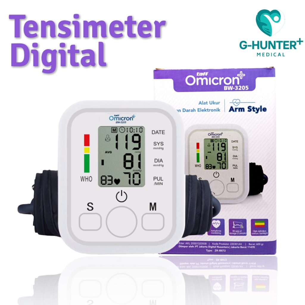 Jual TENSIMETER DIGITAL OTOMATIS - Tensimeter Omicron / Alat Tensi ...