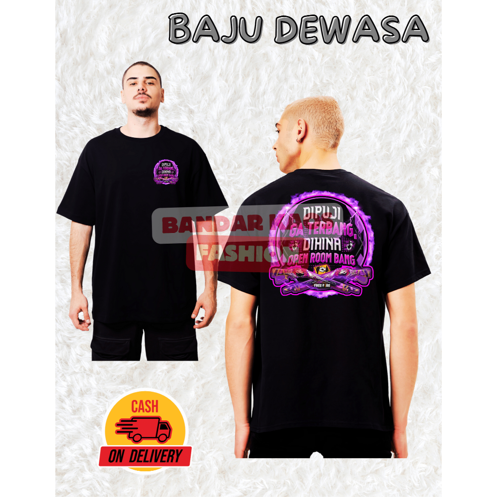 Jual BANDAR KAOS - KAOS FF OPEN ROOM DEWASA USIA 13 TAHUN KE ATAS ...