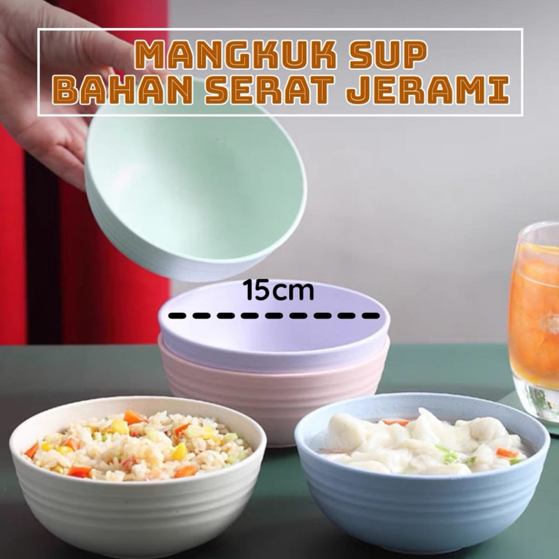 Jual MANGKUK SUP NASI BASO MIE INSTANT BAHAN JERAMI | Shopee Indonesia