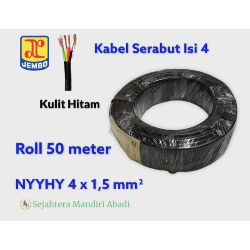 Jual Kabel NYYHY 4x1,5 mm Jembo @50m | Shopee Indonesia