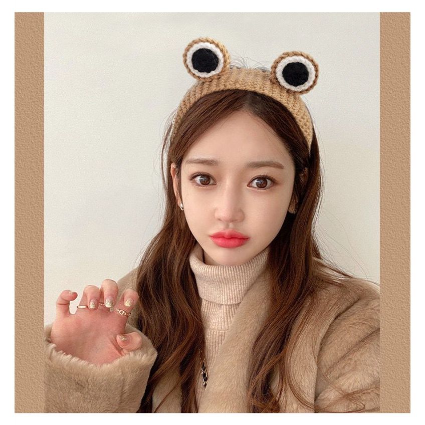 Jual AKSESORIS RAMBUT BANDO RAJUT KEKINIAAN MOTIF KODOK BANDO CUCI MUKA ...