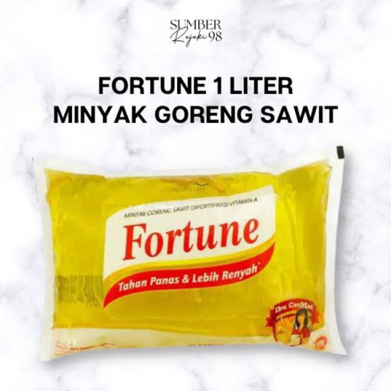 Jual MINYAK GORENG FORTUNE BANTAL REFILL 1 LITER 1 PCS | Shopee Indonesia