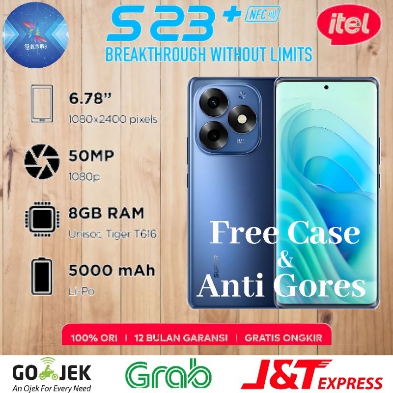 Jual ITEL S23 PLUS NFC RAM 8GB Memory 256GB 8/256 GB GARANSI RESMI ITEL ...