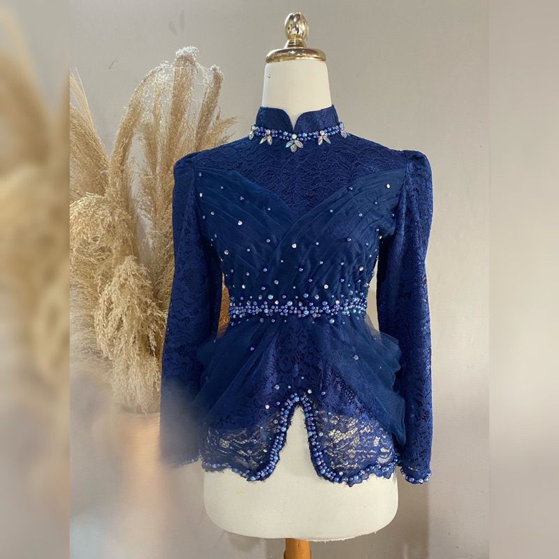 Jual KEBAYA PURING KOMBINASI TILLE /kebaya sabrina | Shopee Indonesia