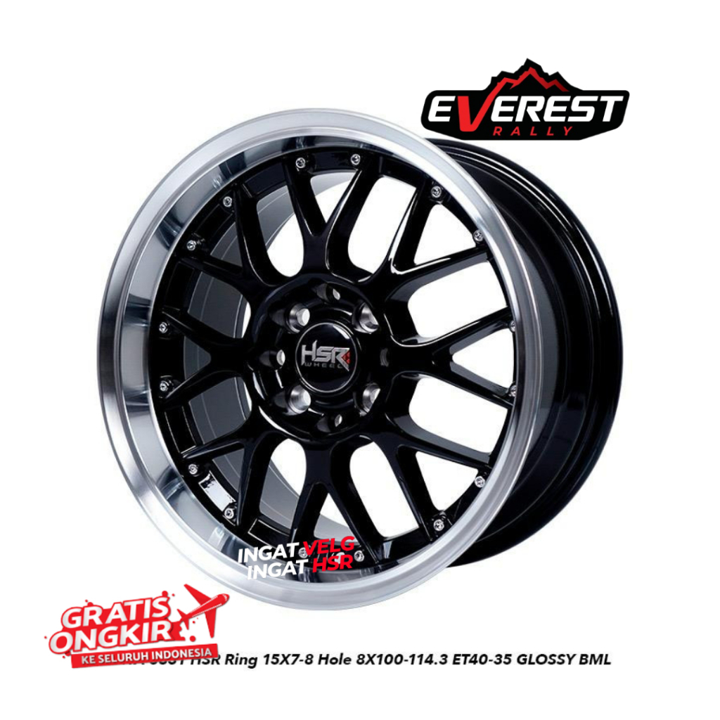 Jual VELG RACING HSR OITA COCOK UNTUK MOBIL SWIFT, AGYA R15 LEBAR 7/8 ...