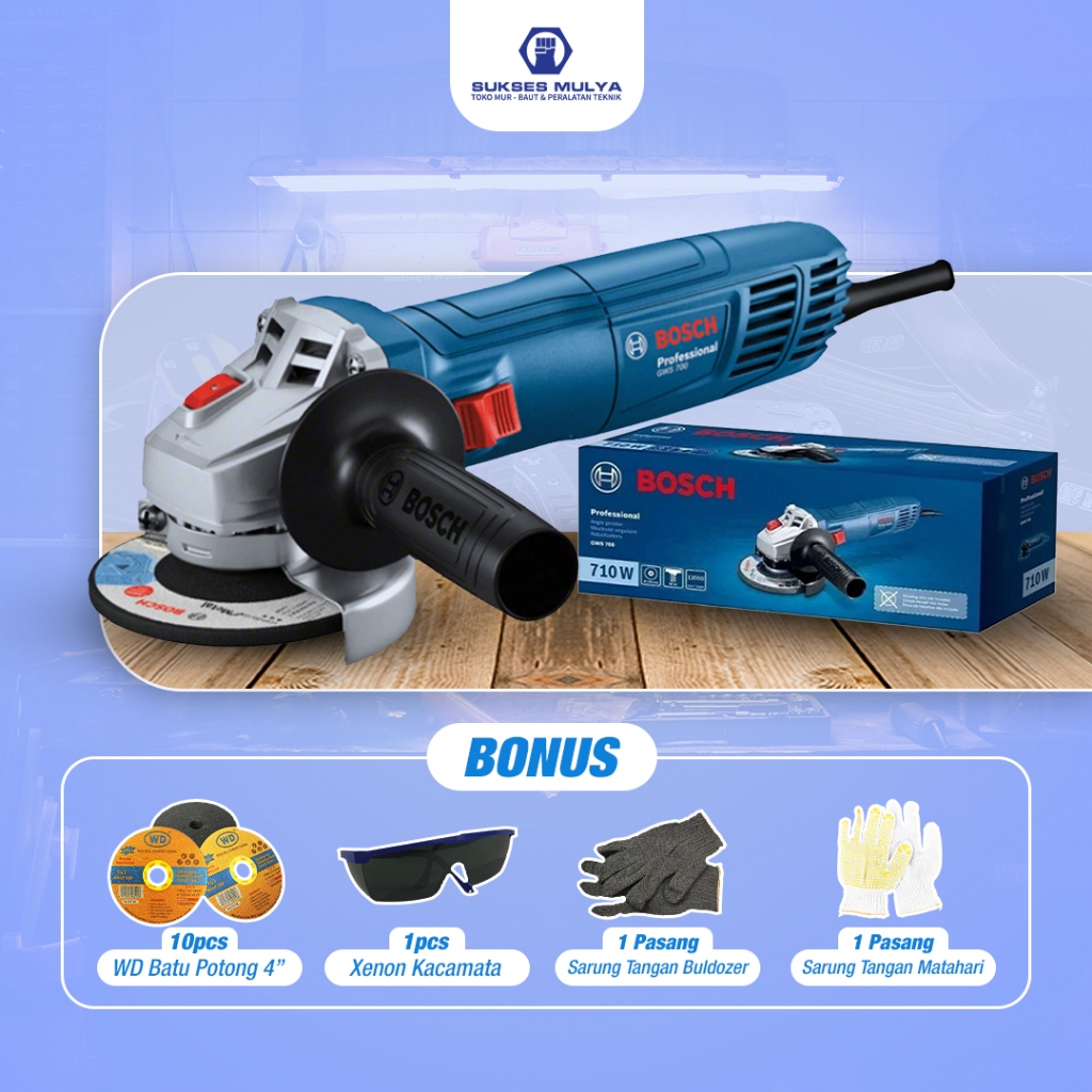 Jual BOSCH GWS 060 GWS 700 Gerinda / Grinda Tangan 4" ( Angle Grinder ...