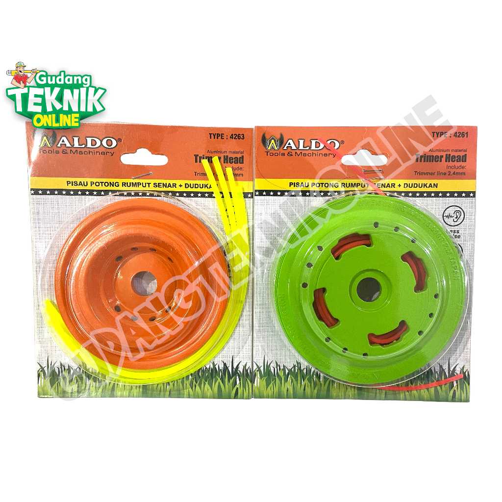 Jual Pisau Senar Potong Rumput ALDO 4261 4263 / Dudukan NYLON Mata ...