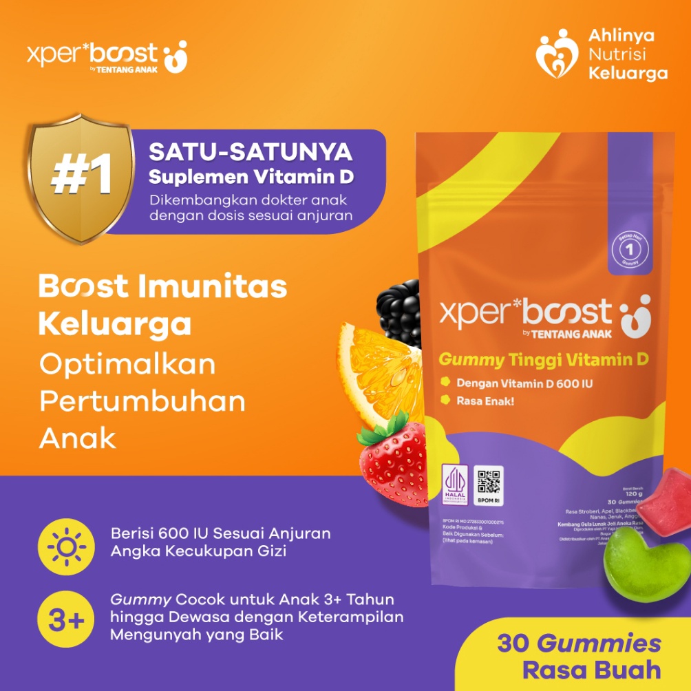 Jual 55 STOK READY Expert Boost Gummy Vitamin D 6 IU Anak dan Dewasa ...
