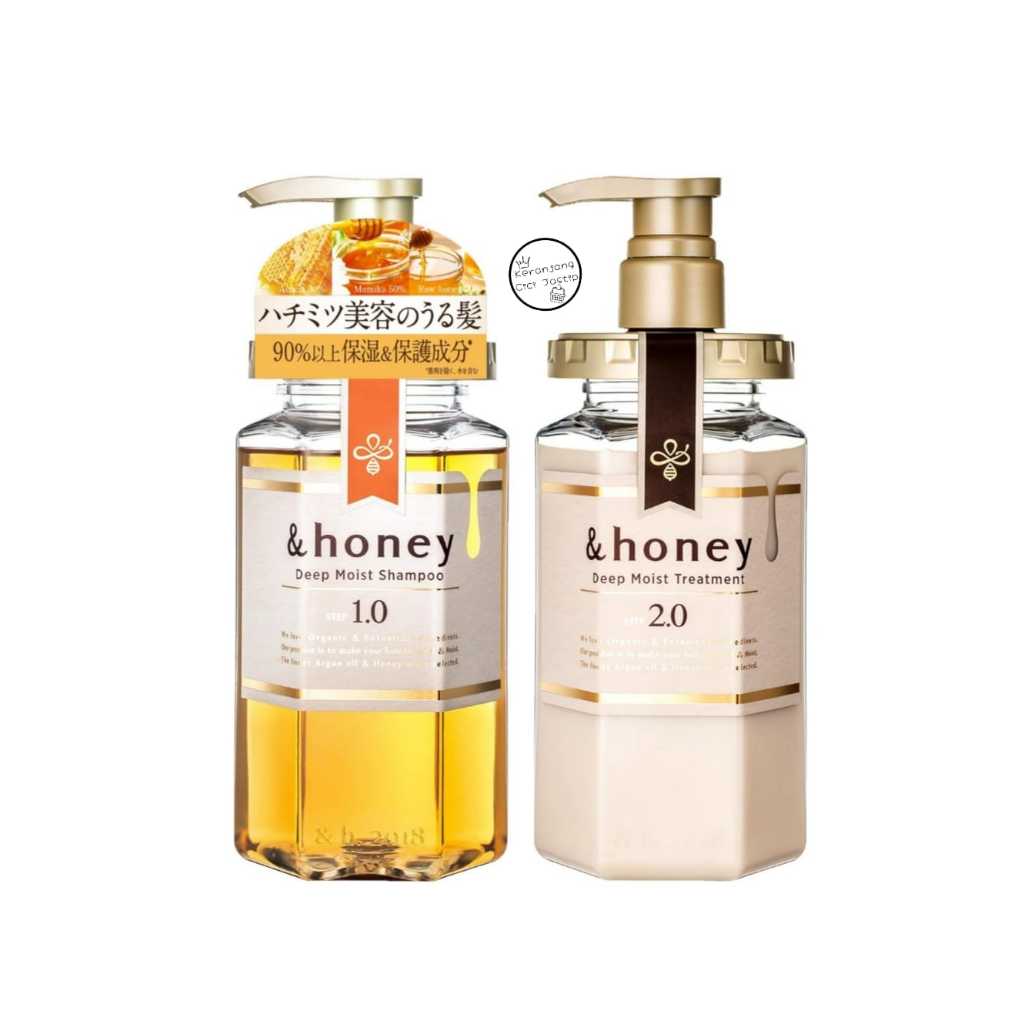 Jual &HONEY DEEP MOIST HAIR SHAMPOO TREATMENT HAIR PACK OIL ORIGINAL JAPAN | Shopee Indonesia