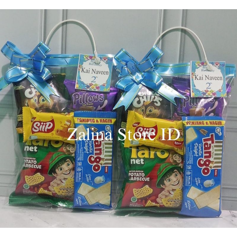 Jual Bingkisan snack ulang tahun anak / Paket snack ulang tahun anak ...