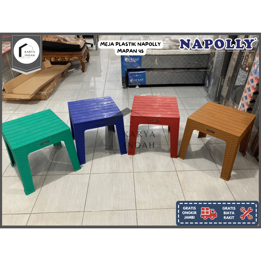 Jual Meja Plastik NAPOLLY MAPAN 45 - Meja Teras / Santai / Cafe Kecil ...