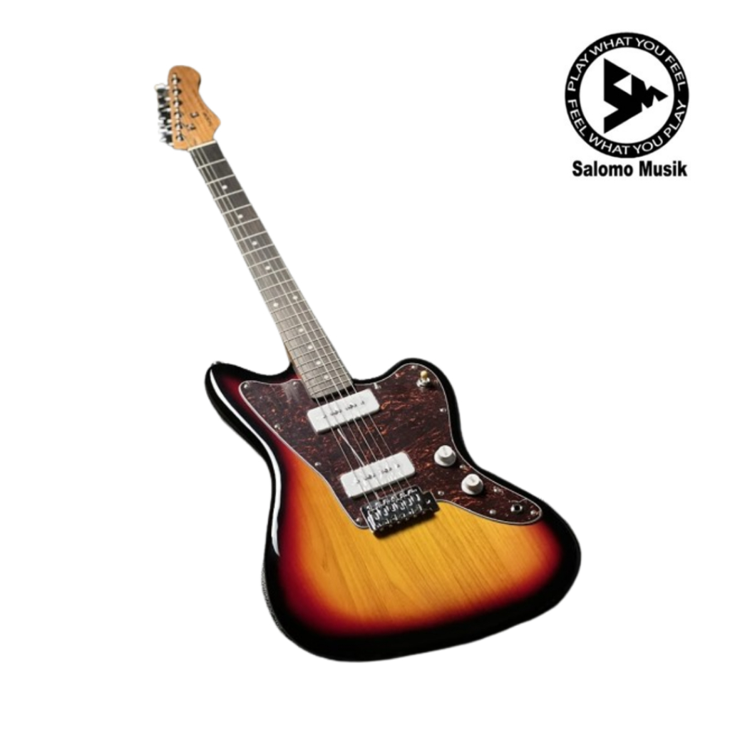 Jual Gitar Elektrik Jazzmaster SQOE JM300 Roasted Maple Series Original With Bag | Shopee Indonesia