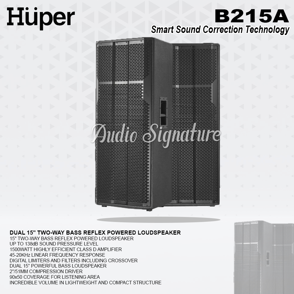 Jual Speaker Aktif Double 2x15 Inch HUPER B215A | B 215A | B 215 A ...
