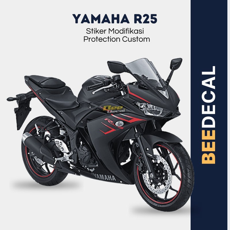 Jual STIKER MOTOR YAMAHA R25 - DESAIN CUSTOM | BEEDECAL | Shopee Indonesia