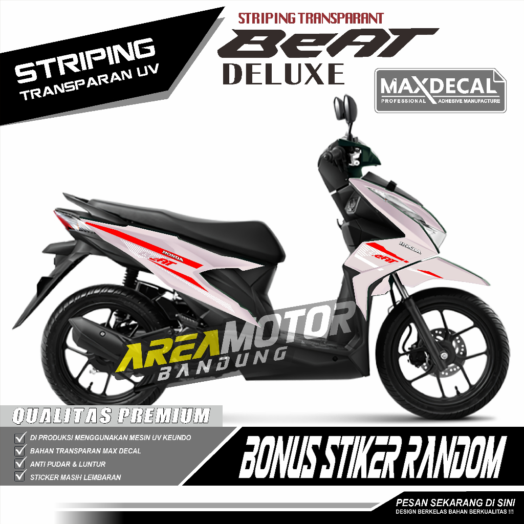 Jual DECAL BEAT DELUXE Transparan / Sticker BEAT DELUXE Transparan ...