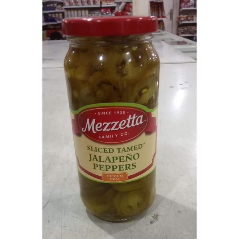 Jual Sliced Tamed Medium Heat Jalapeno Peppers Mezzetta 473ml | Shopee ...