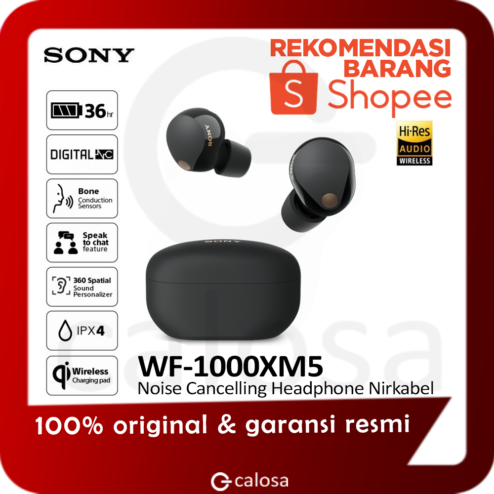 Jual Headset TWS Sony WF-1000XM5 WF1000XM5 WF 1000 XM5 Noise Canceling Truly Wireless Original ...