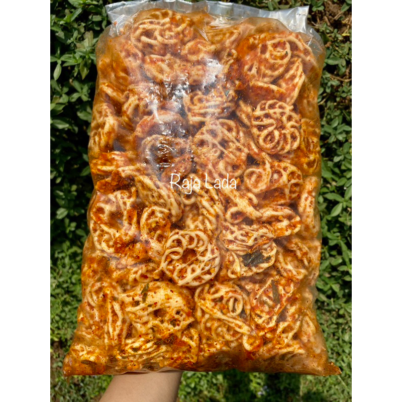Jual SEBLAK KERUPUK/KERUPUK MAWAR/KERUPUK RAFAEL PEDAS DAUN JERUK 1KG ...