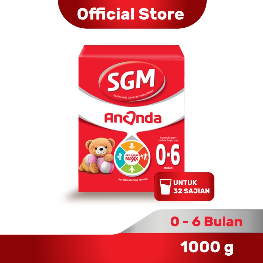 Jual SGM ANANDA 0-6 BULAN 1000GR 1KG / SGM BAYI LAHIR / SUSU BAYI BARU ...