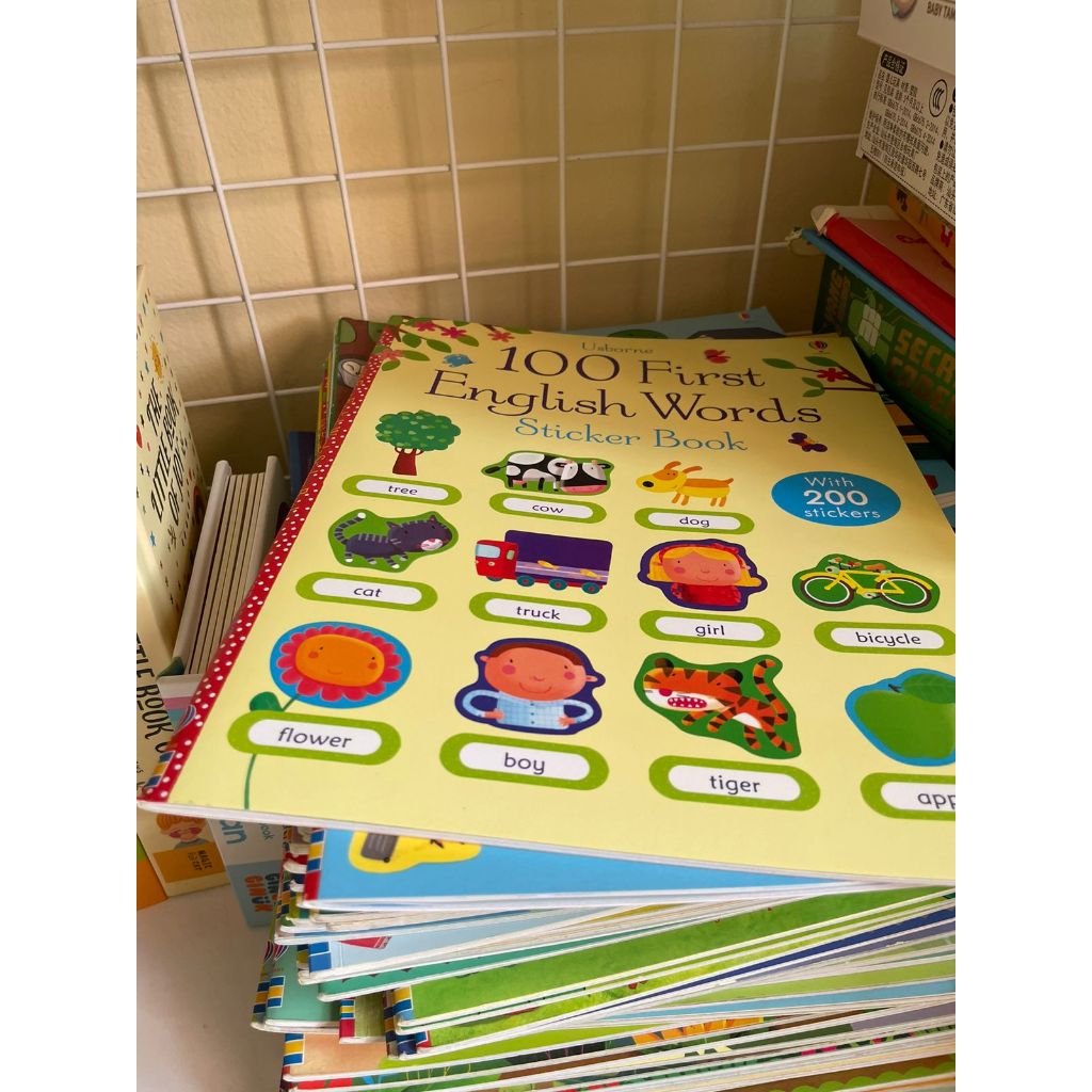 Jual 100 First English Words - Sticker Book Besar Bahasa Inggris ...