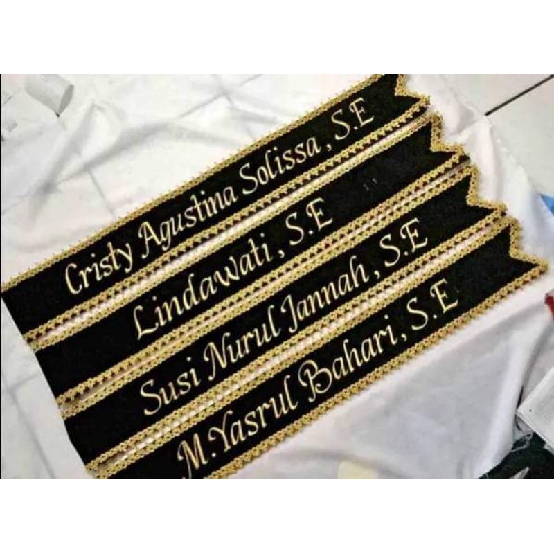 Jual sash/selempang wisuda BLUDRU RENDA murah(1jam jadi) | Shopee Indonesia