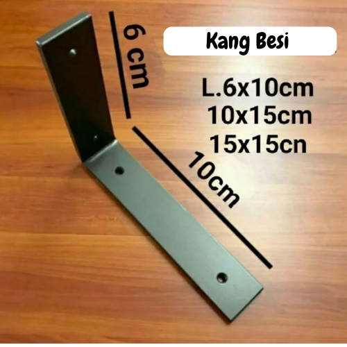 Jual Besi Siku Rak Dinding Tempel Tebal Free Fisher Skrup - Bentuk L ...