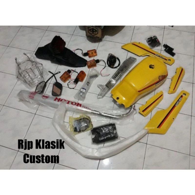 Jual [TERLENGKAP] PAKET FULLSET HONDA WIN 100 WARNA KUNING SET KNALPOT ...