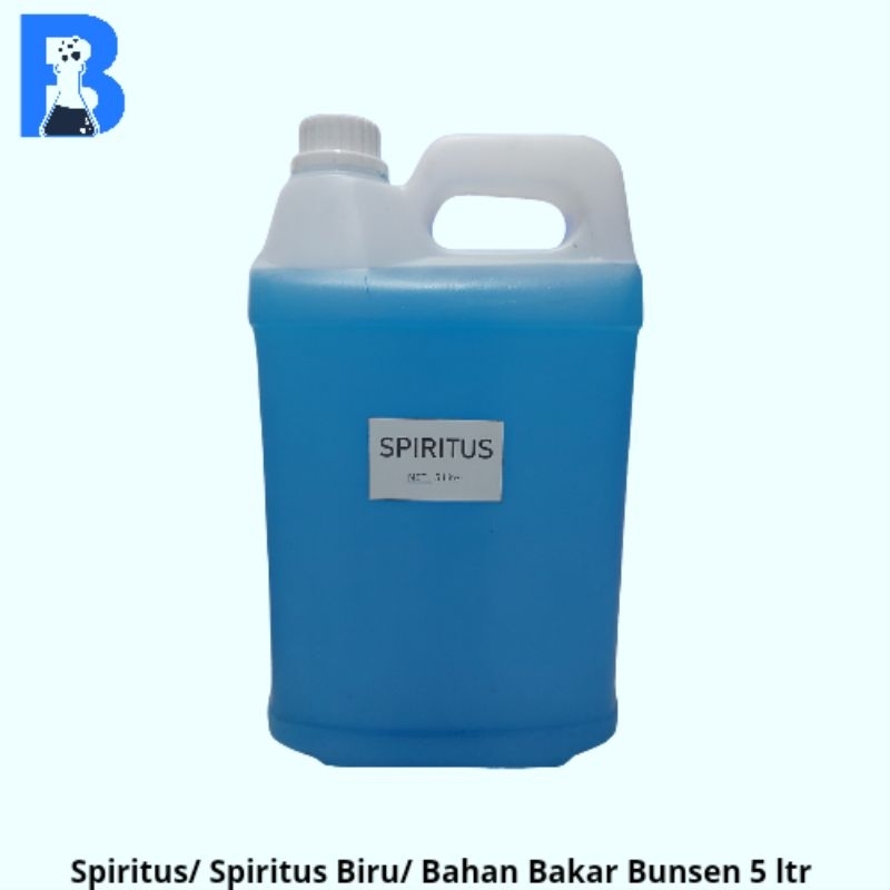 Jual Spiritus/ Spiritus Biru/ Bahan Bunsen 5 ltr | Shopee Indonesia