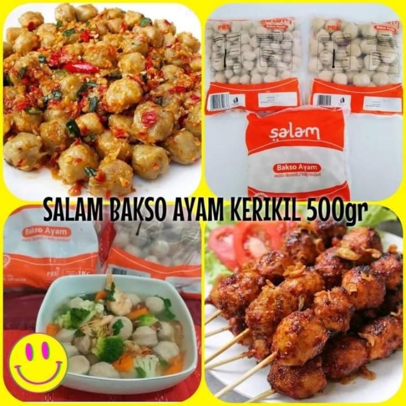 Jual Salam bakso ayam kerikil 500gr/ pentol ayam salam baso ayam ...