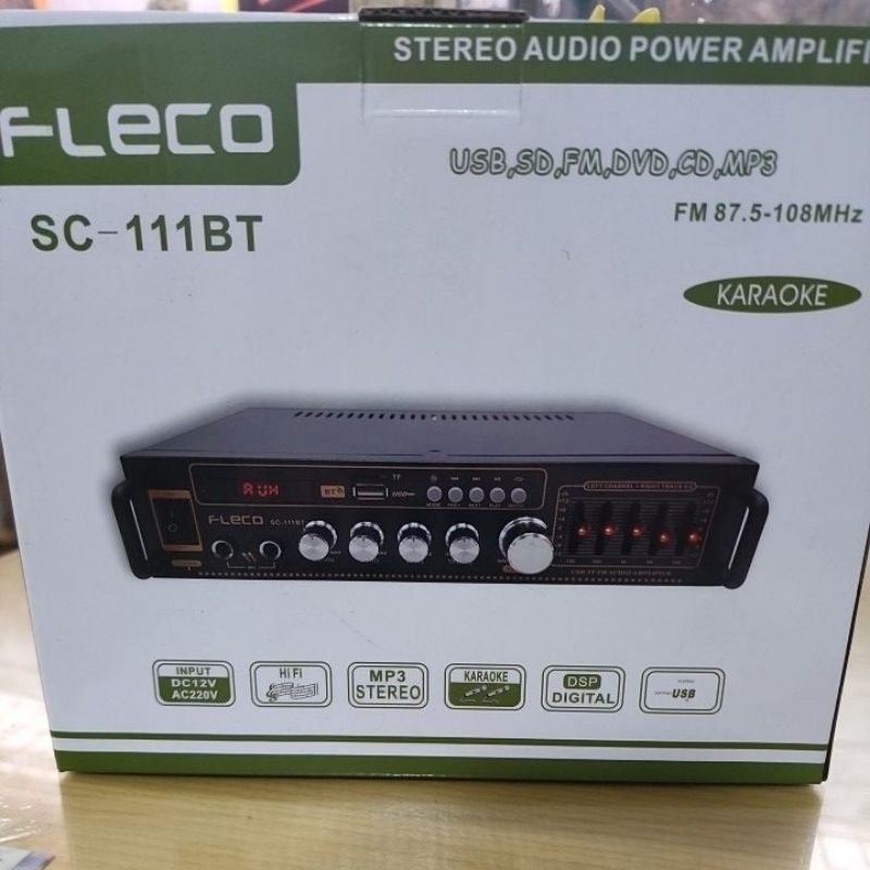 Jual ampli karaoke Equalizer BLUETOOTH USB Fleco SC 111 BT | Shopee ...